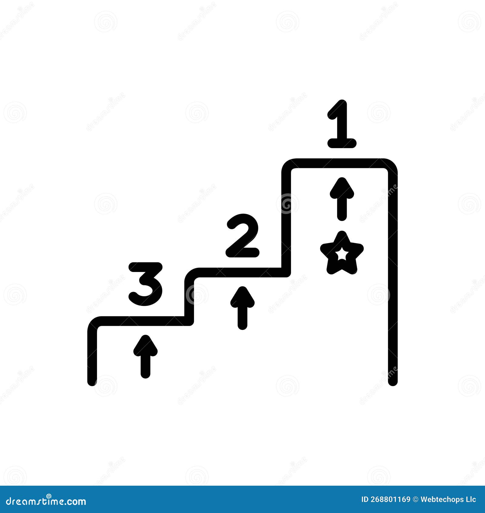 Second, First, Third, Champions, Winners Line Colored Icon. Signs ...