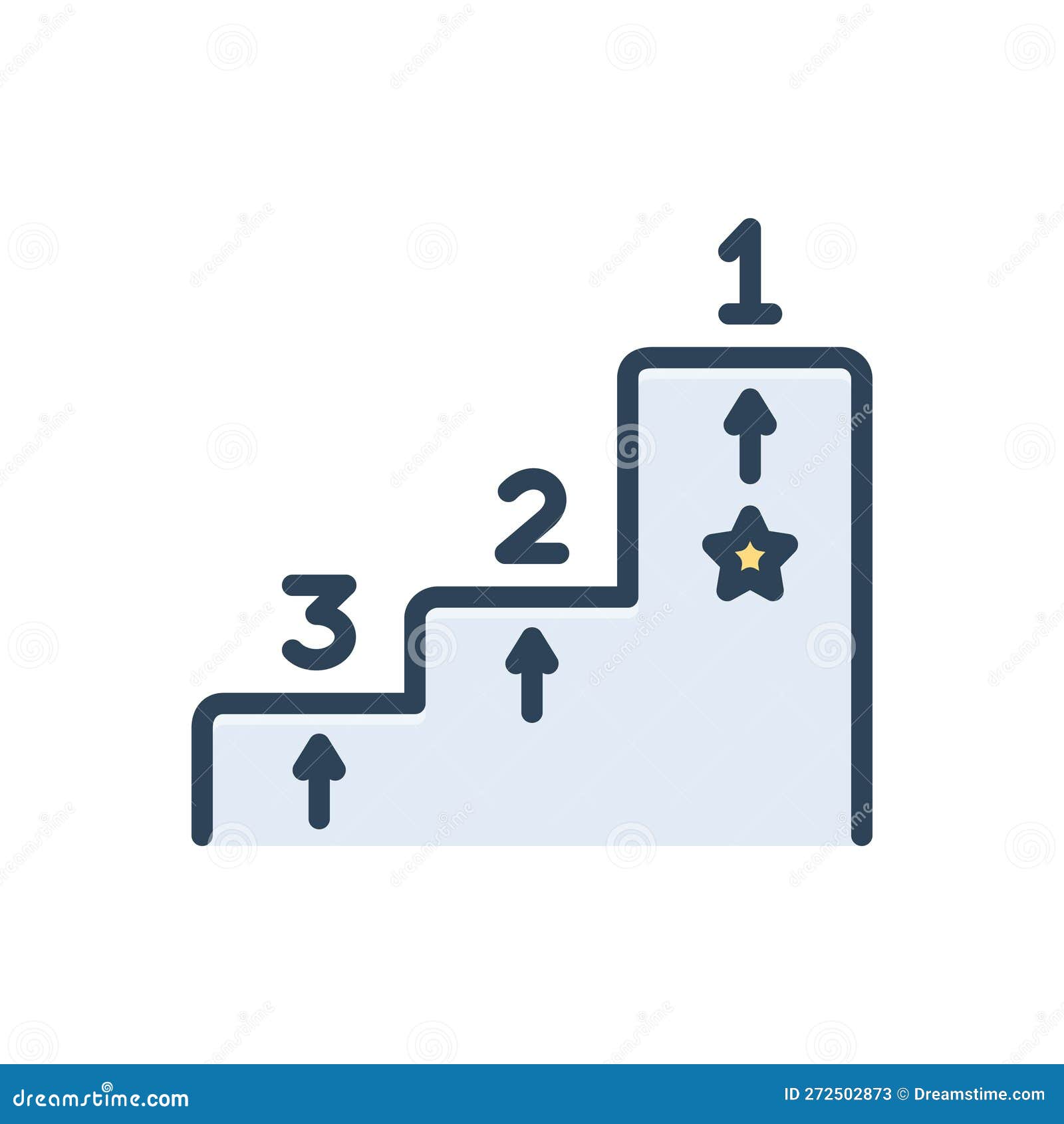 Color Illustration Icon for Standings, Place and Position Stock Vector ...