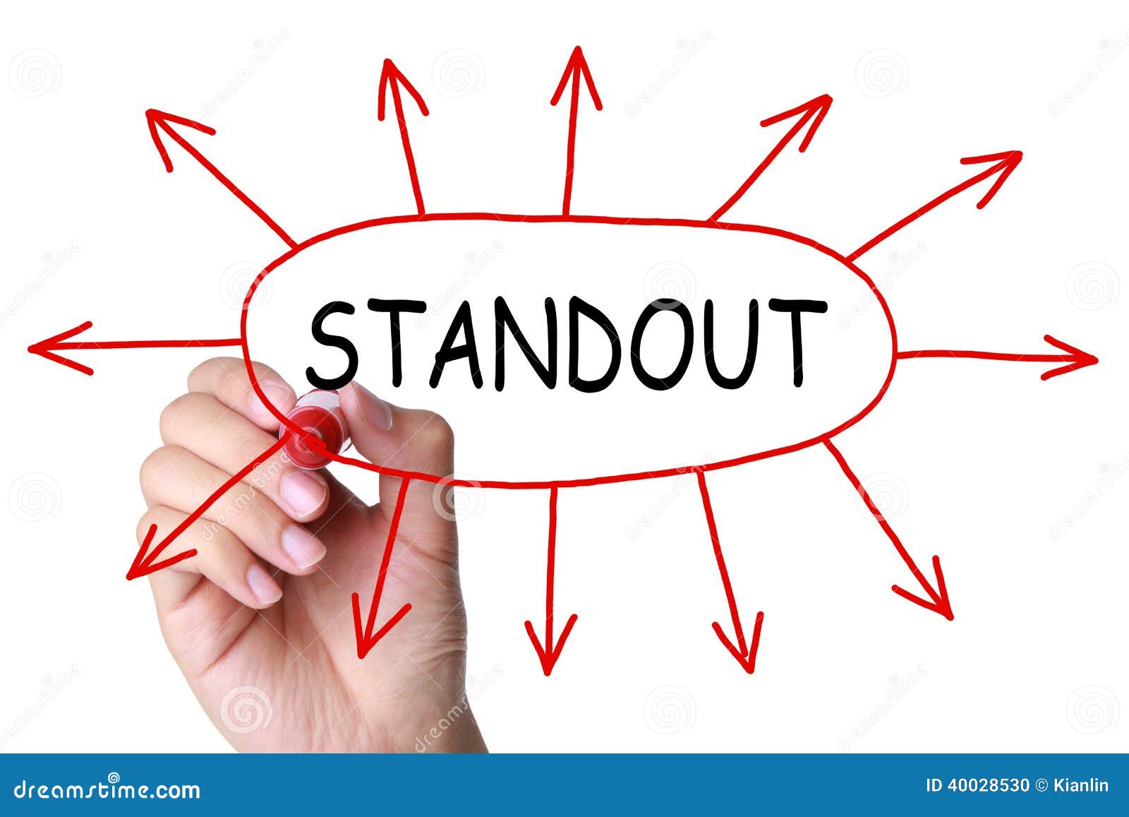 Standout Concept stock photo. Image of group, transparent - 40028530