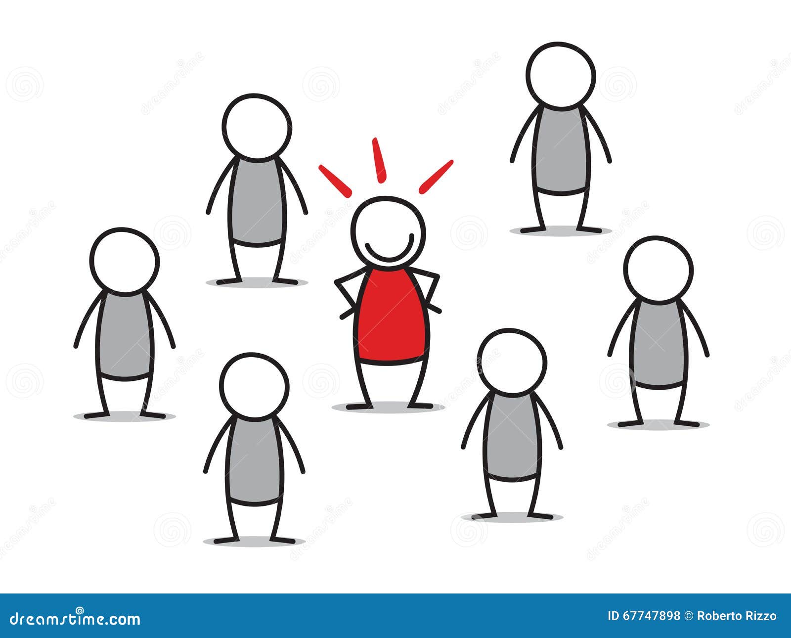 Standout stock vector. Illustration of doodle, stand - 67747898