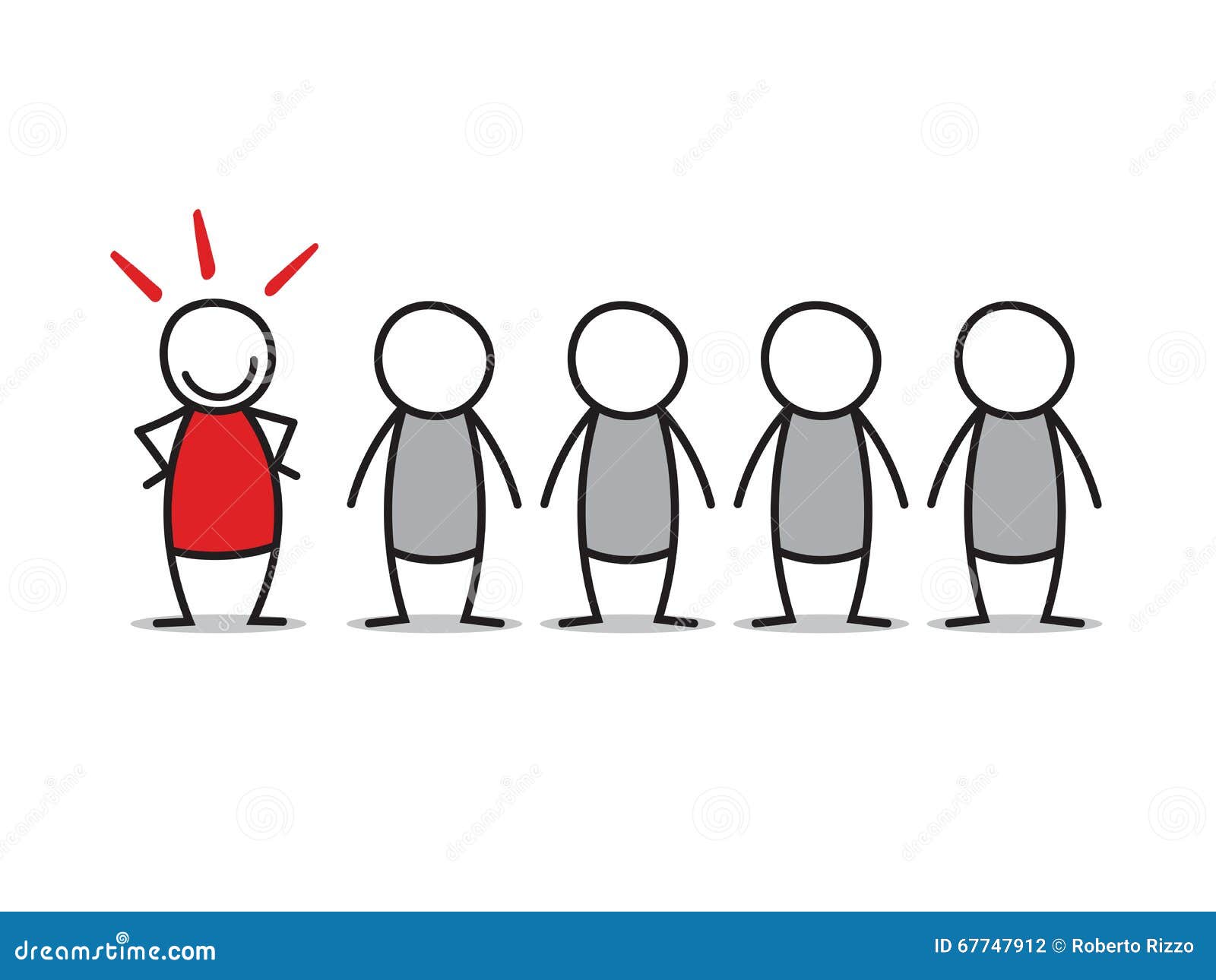 Standout stock vector. Illustration of diversity, concept - 67747912