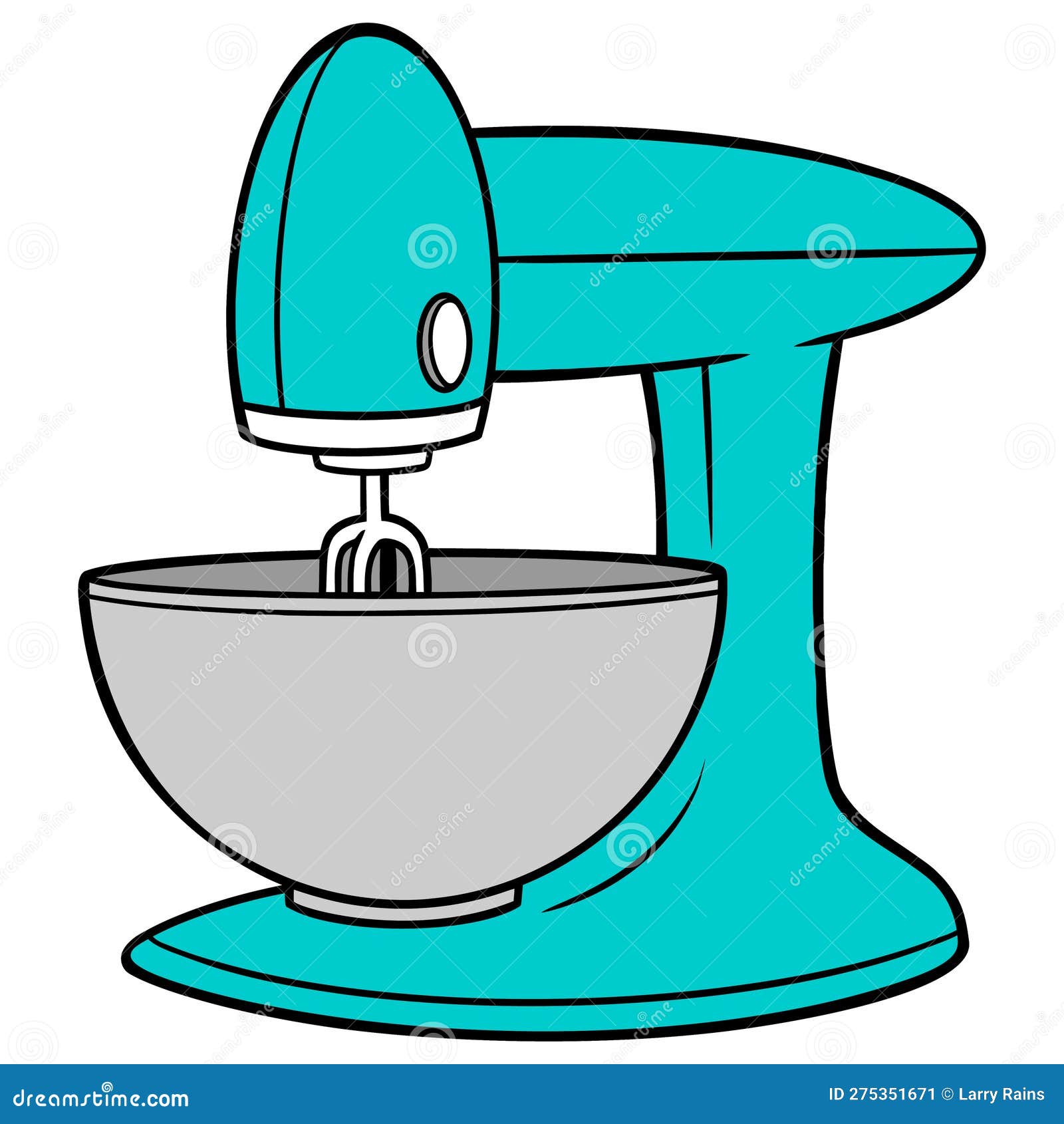 Standup Mixer stock vector. Illustration of cake, kitchen - 275351671