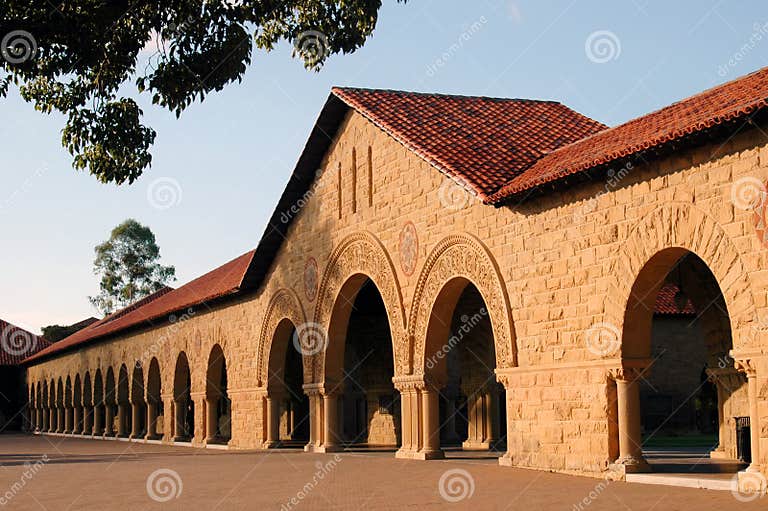 Stanford University Building Editorial Image - Image of column, hall ...