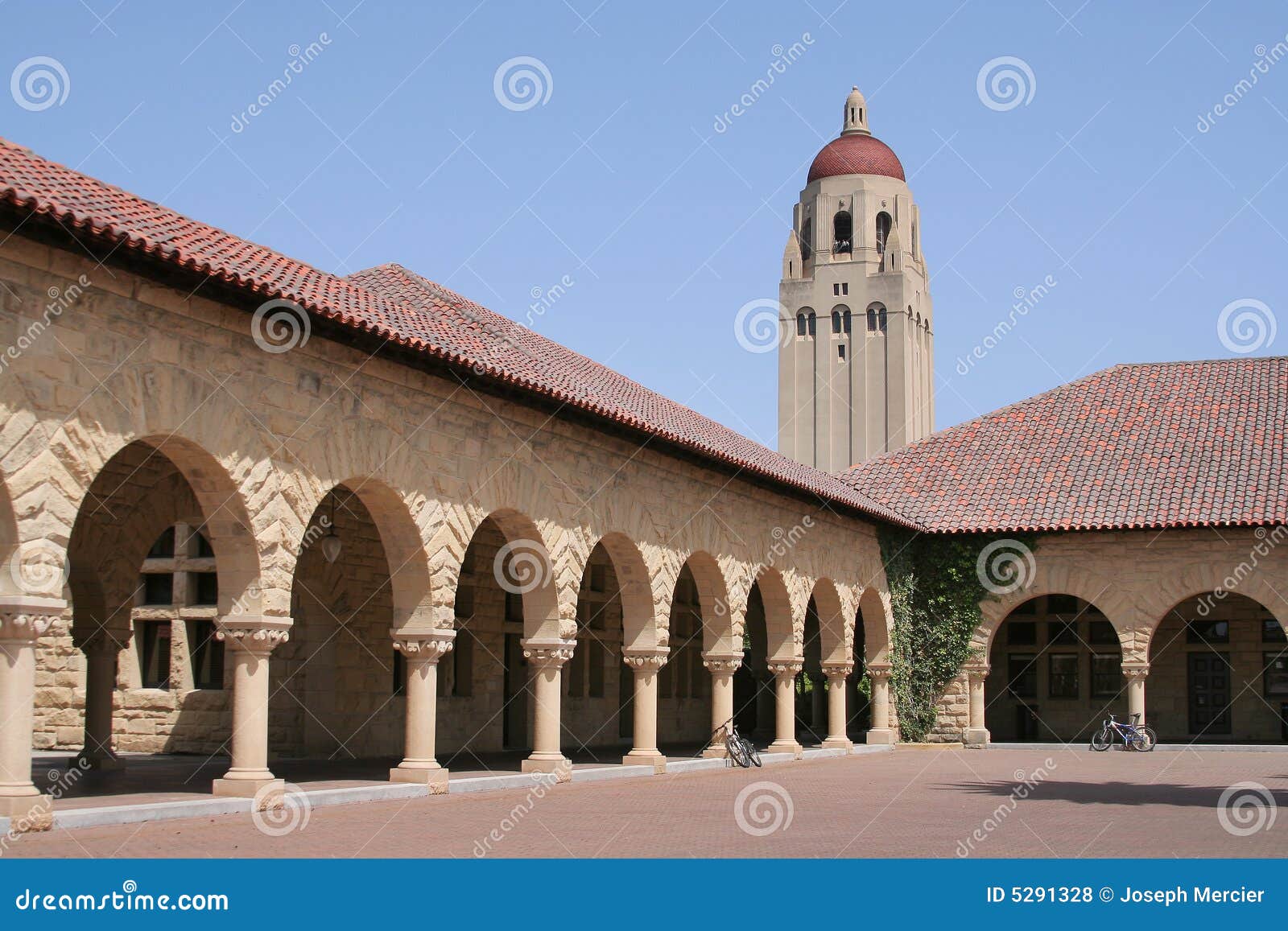 Stanford University Quad and Tower Editorial Stock Photo - Image of ...