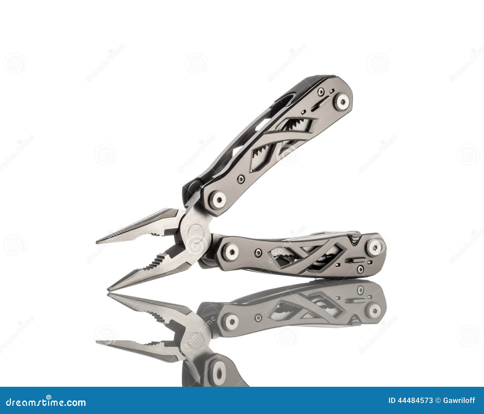 Stanless Steel Multitool Isolated Stock Image - Image of pocket, metal ...