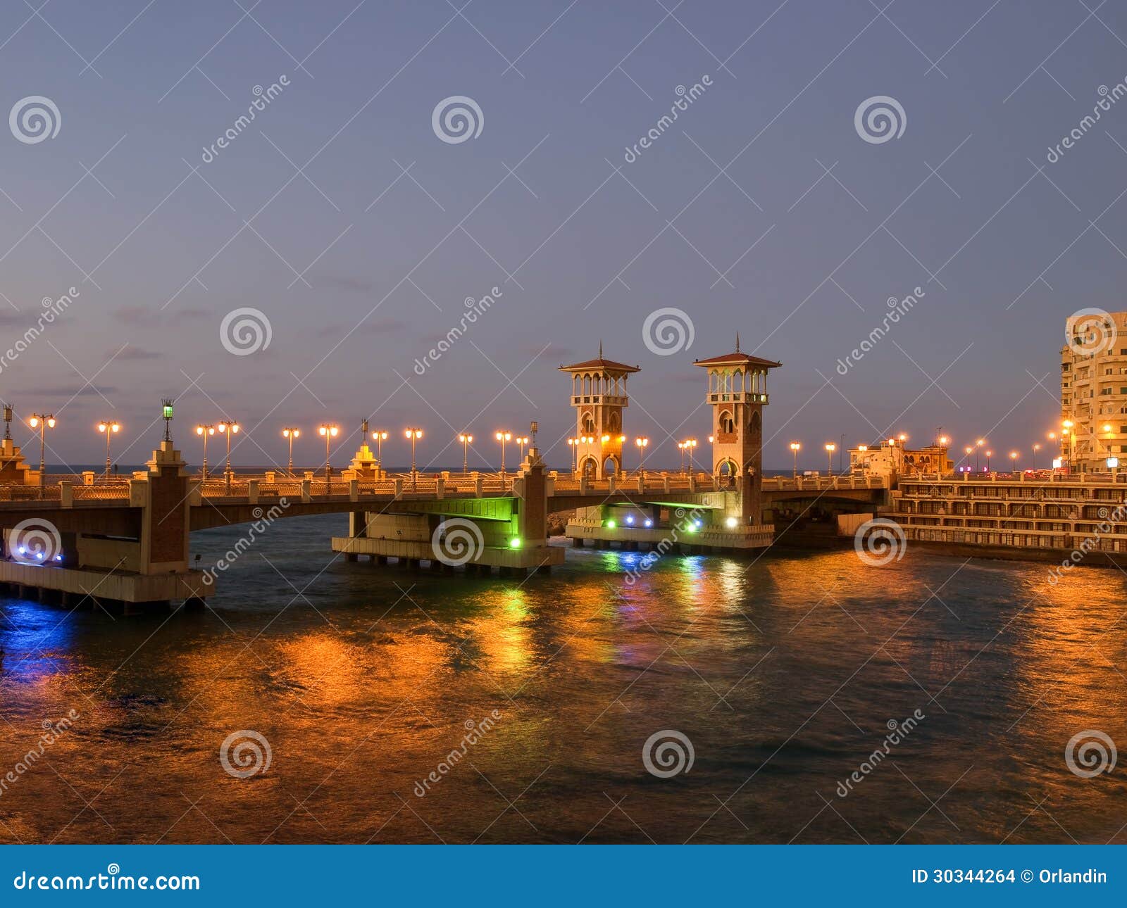 Stanley Bridge in Alexandria Stock Photo - Image of stanley, bridge ...