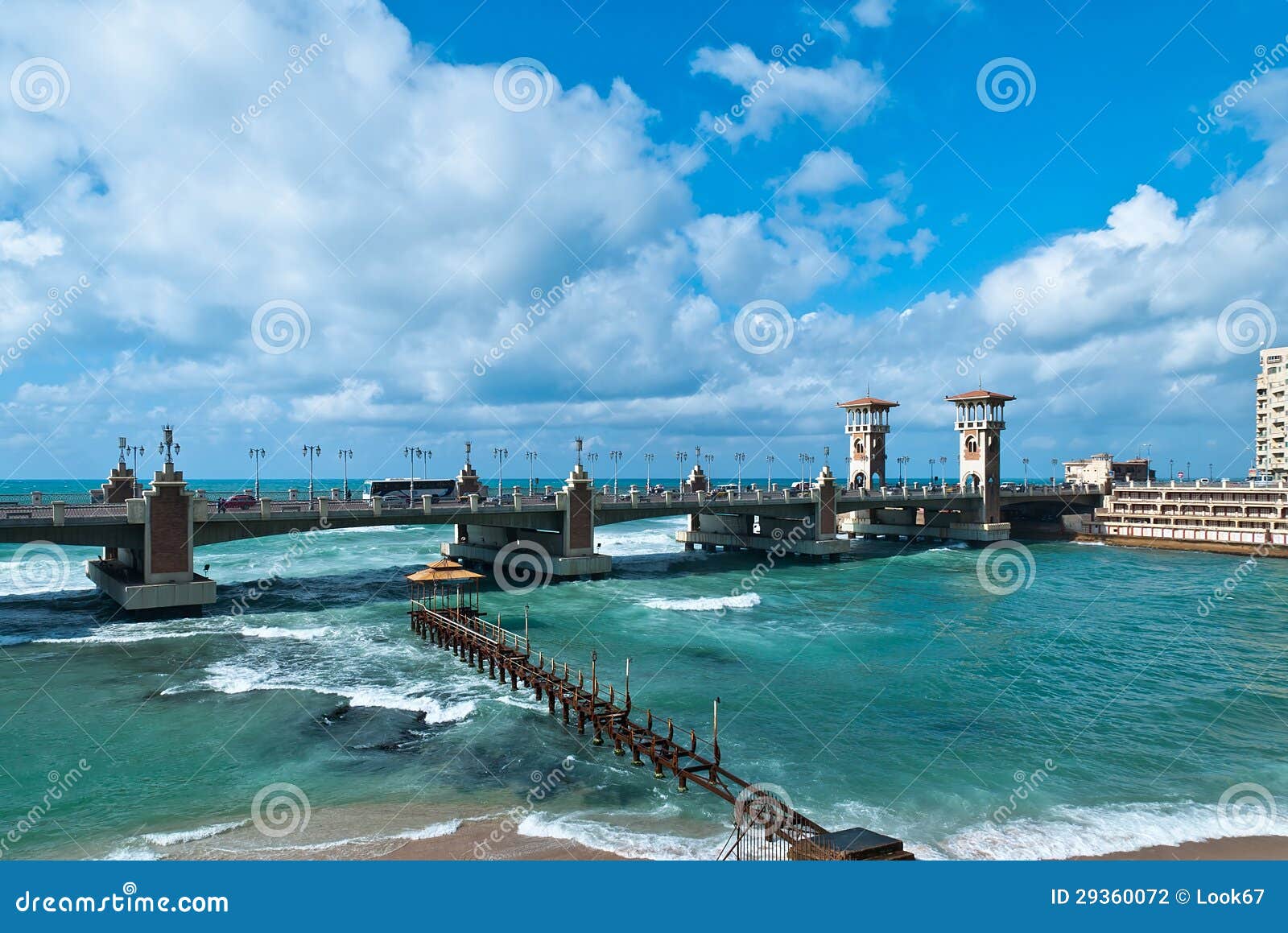 Stanley Bridge Over Stanley Bay Stock Photo - Image of alexandria ...
