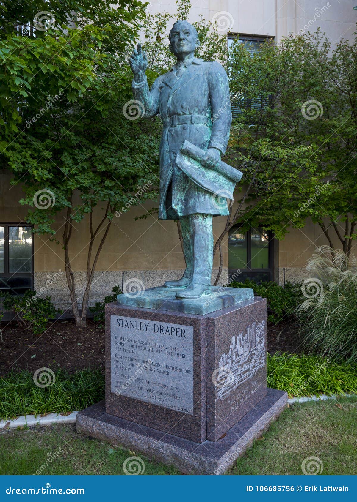 Stanley Draper Statue in Oklahoma City Editorial Photo - Image of ...