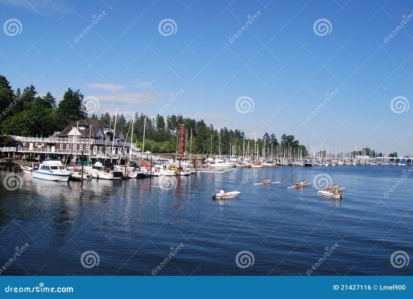 Stanley Park Waterfront stock photo. Image of boat, seawall - 21427116