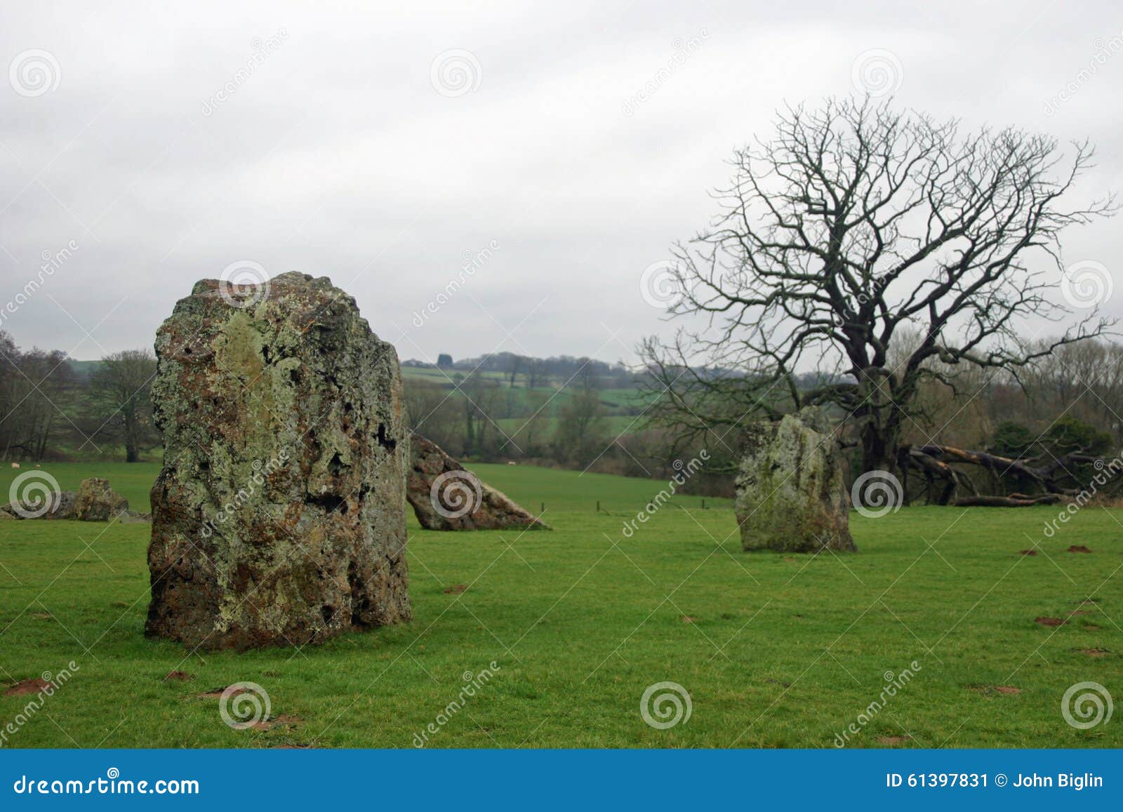 Stanton Drew Stone Circle stock image. Image of stone - 61397831