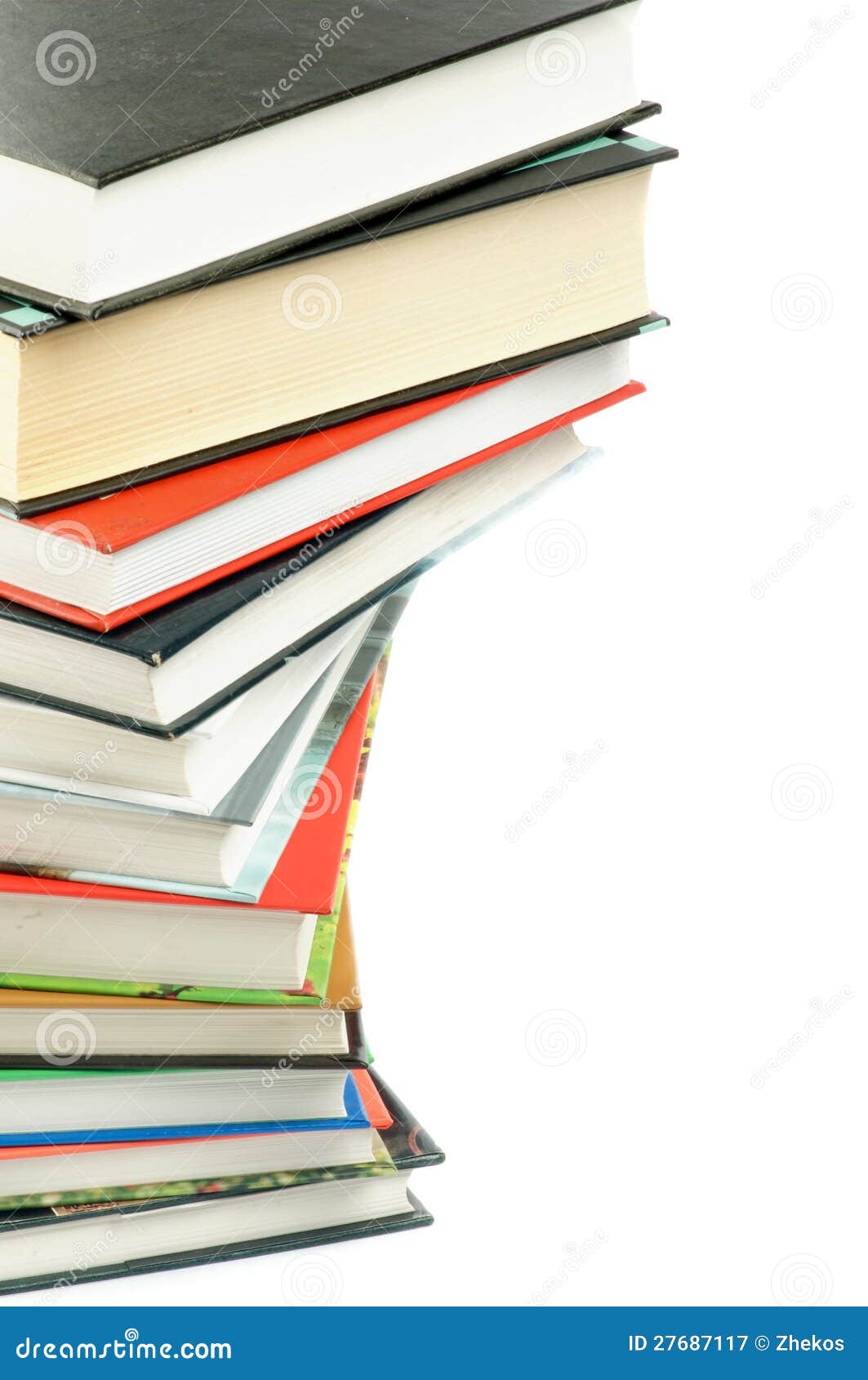 Stapel Boeken stock afbeelding. Image of kader, studeren - 27687117