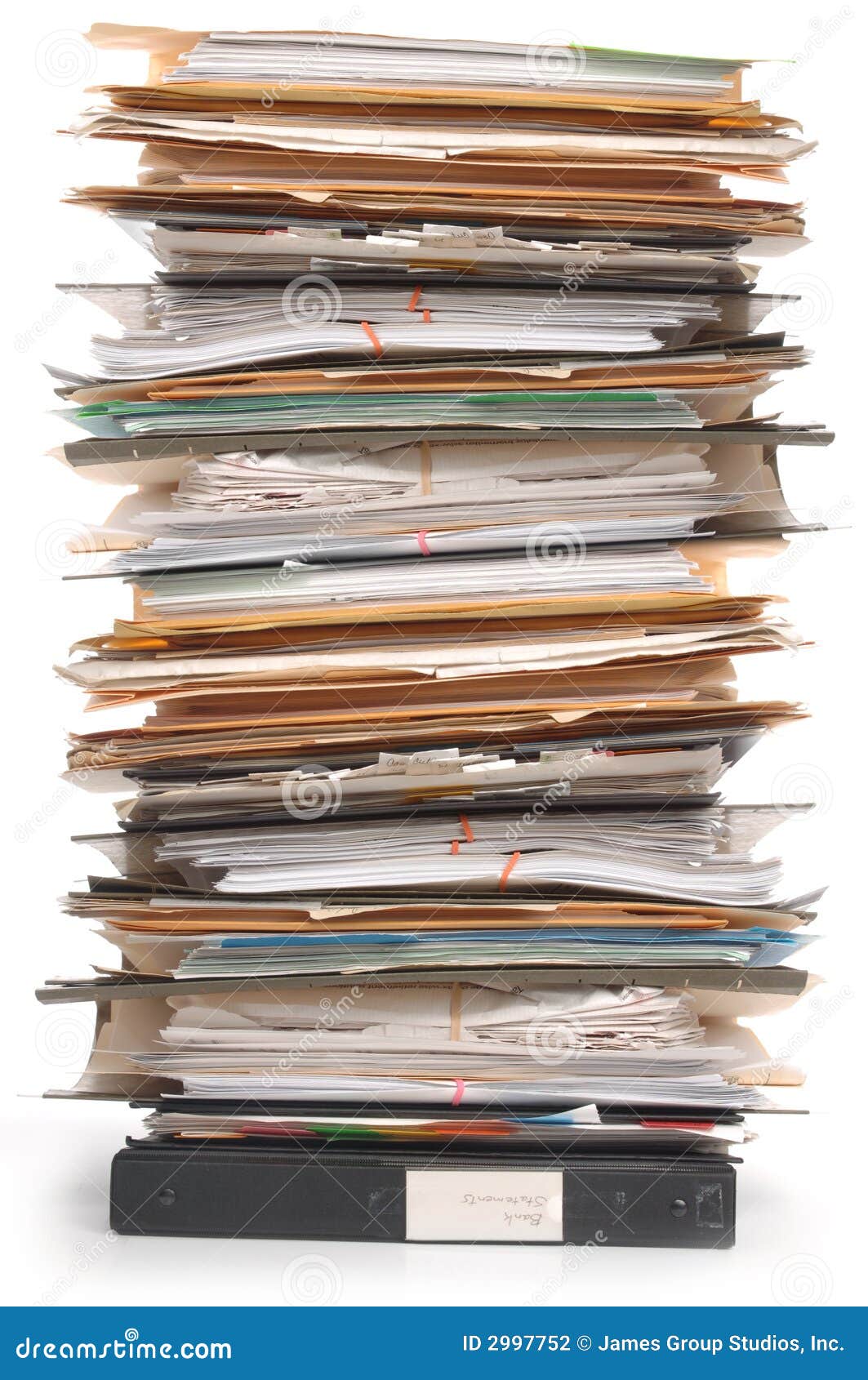 Stapel Dokumente stockfoto. Bild von rechnungen, arbeit - 2997752