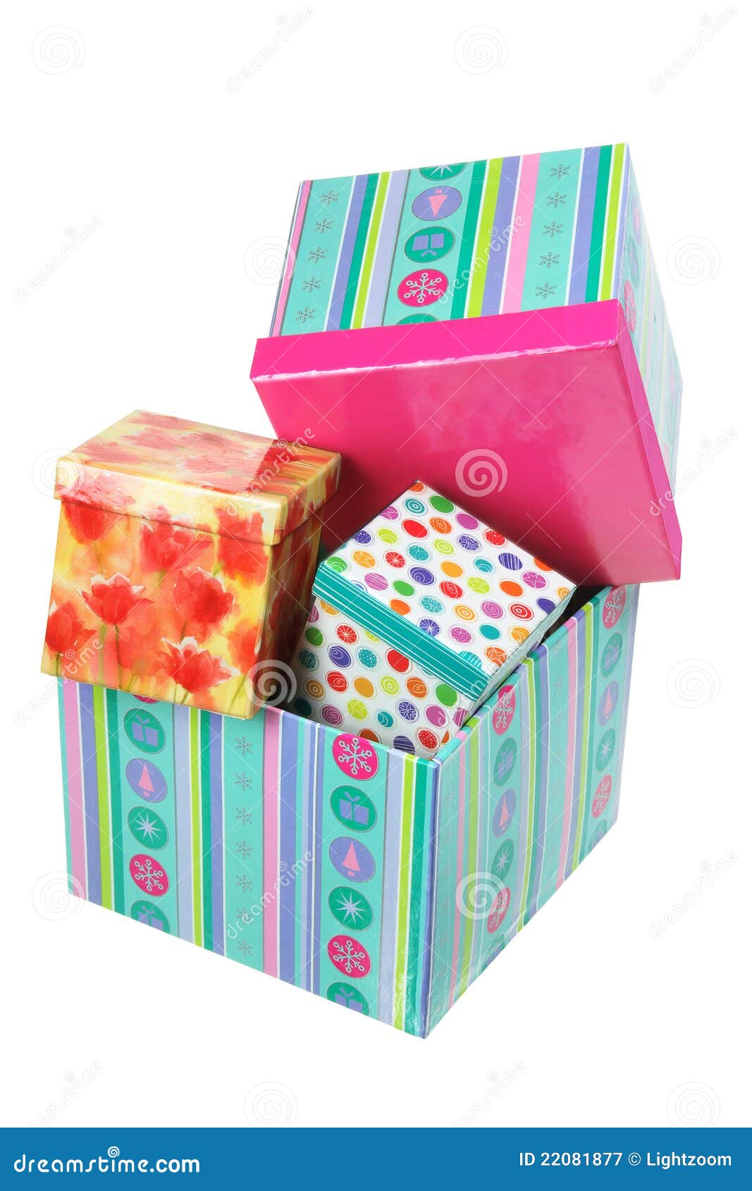 Stapel Dozen van de Gift stock afbeelding. Image of besnoeiing - 22081877