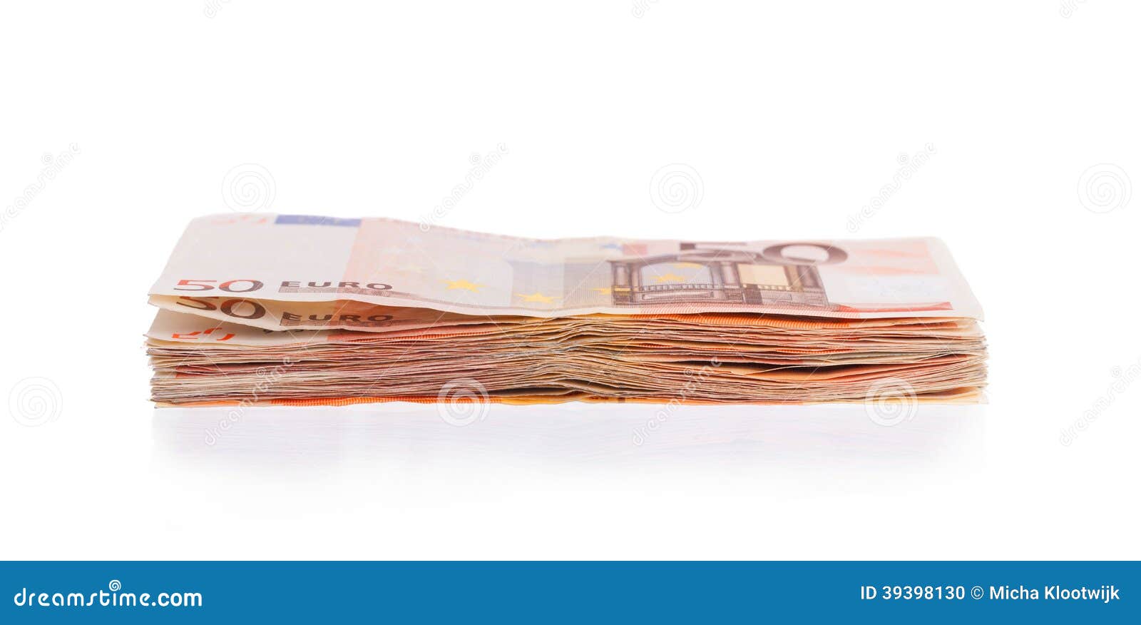 Stapel 50-Euro - Scheine stockfoto. Bild von bankverkehr - 39398130