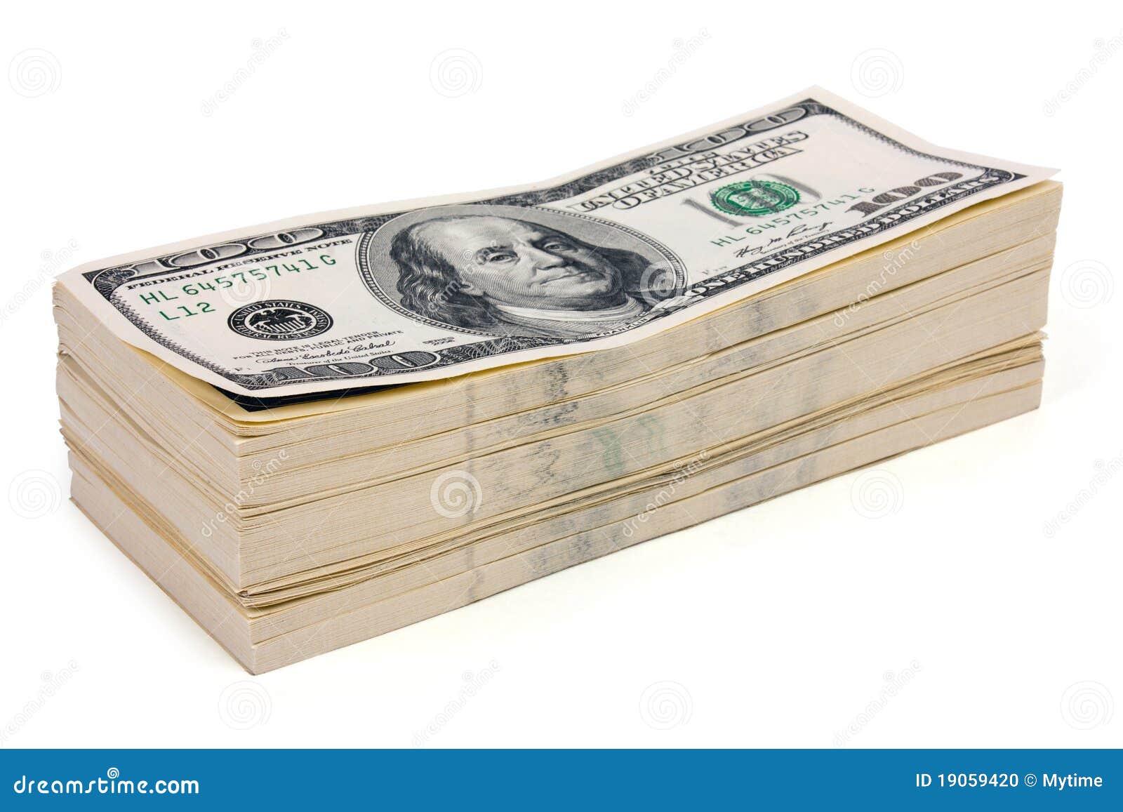 Stapel Geld stockfoto. Bild von benjamin, sparungen, geld - 19059420