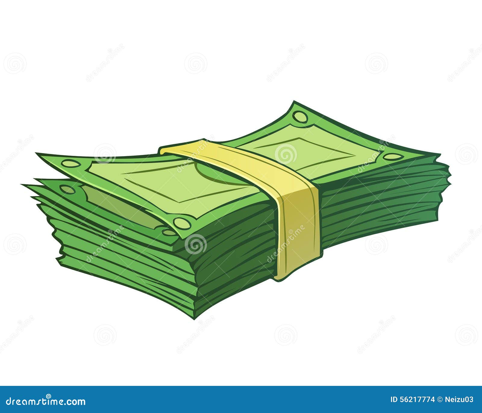 Stapel Geld stock abbildung. Illustration von stapel - 56217774