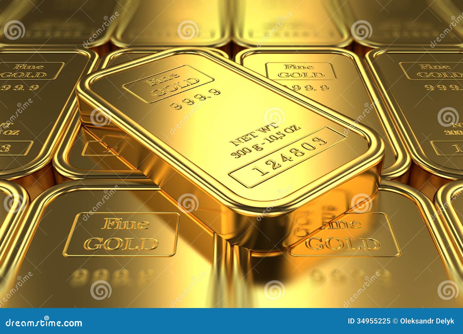 Stapel goudstaven stock illustratie. Illustration of financiën - 34955225