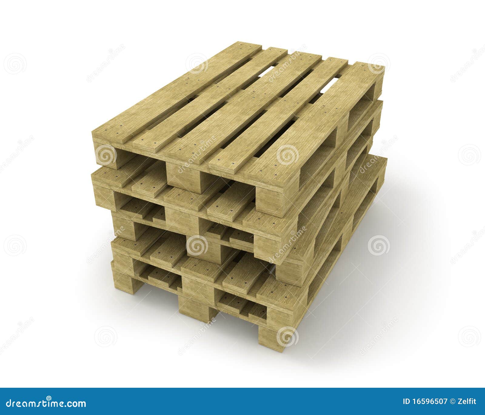 Stapel houten pallets stock illustratie. Illustration of verzending ...
