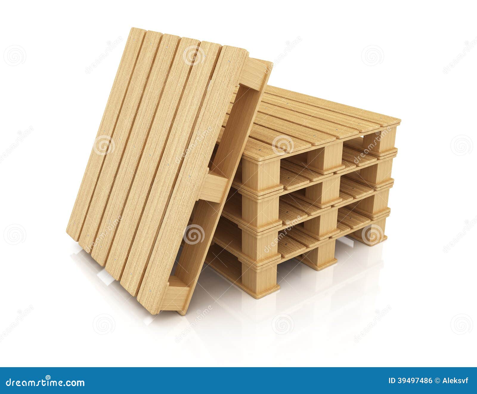 Stapel houten pallets stock illustratie. Illustration of hout - 39497486