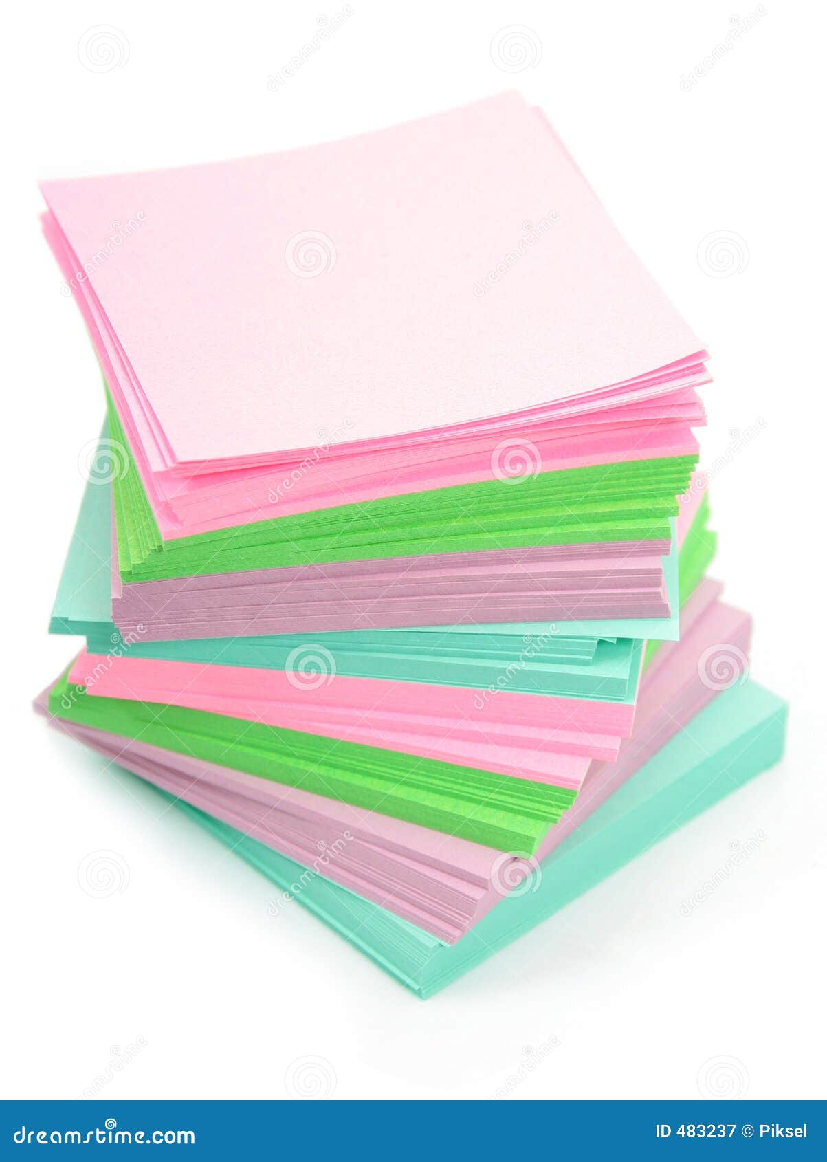 Stapel Post-it stockbild. Bild von anmerkung, schreibarbeit - 483237