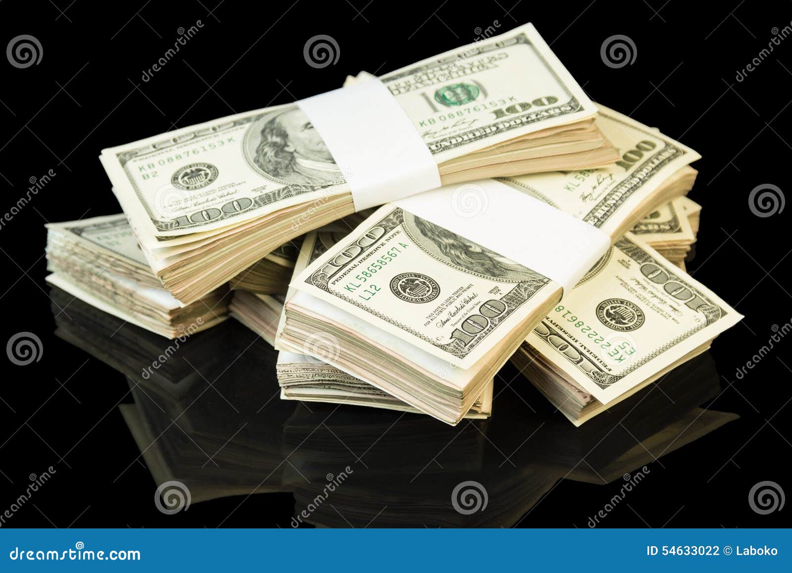 Stapel Rekeningen Van De Dollar Stock Foto - Image of zaken, inzameling ...