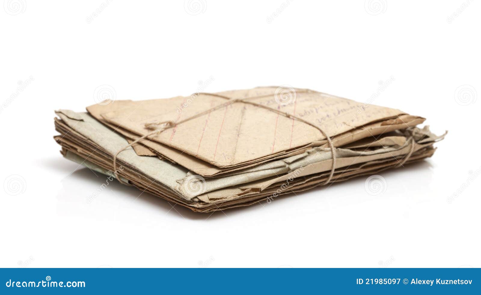 Stapel van Antieke Post stock afbeelding. Image of cultuur - 21985097