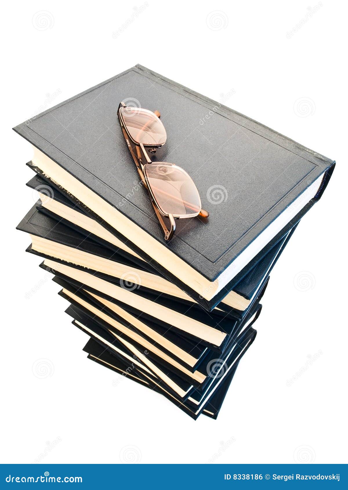 Stapel van boek stock foto. Image of achtergrond, leer - 8338186