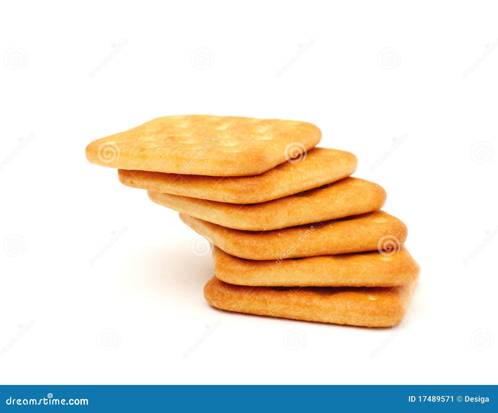 Stapel Van Cracker Op Witte Achtergrond Stock Afbeelding - Image of ...