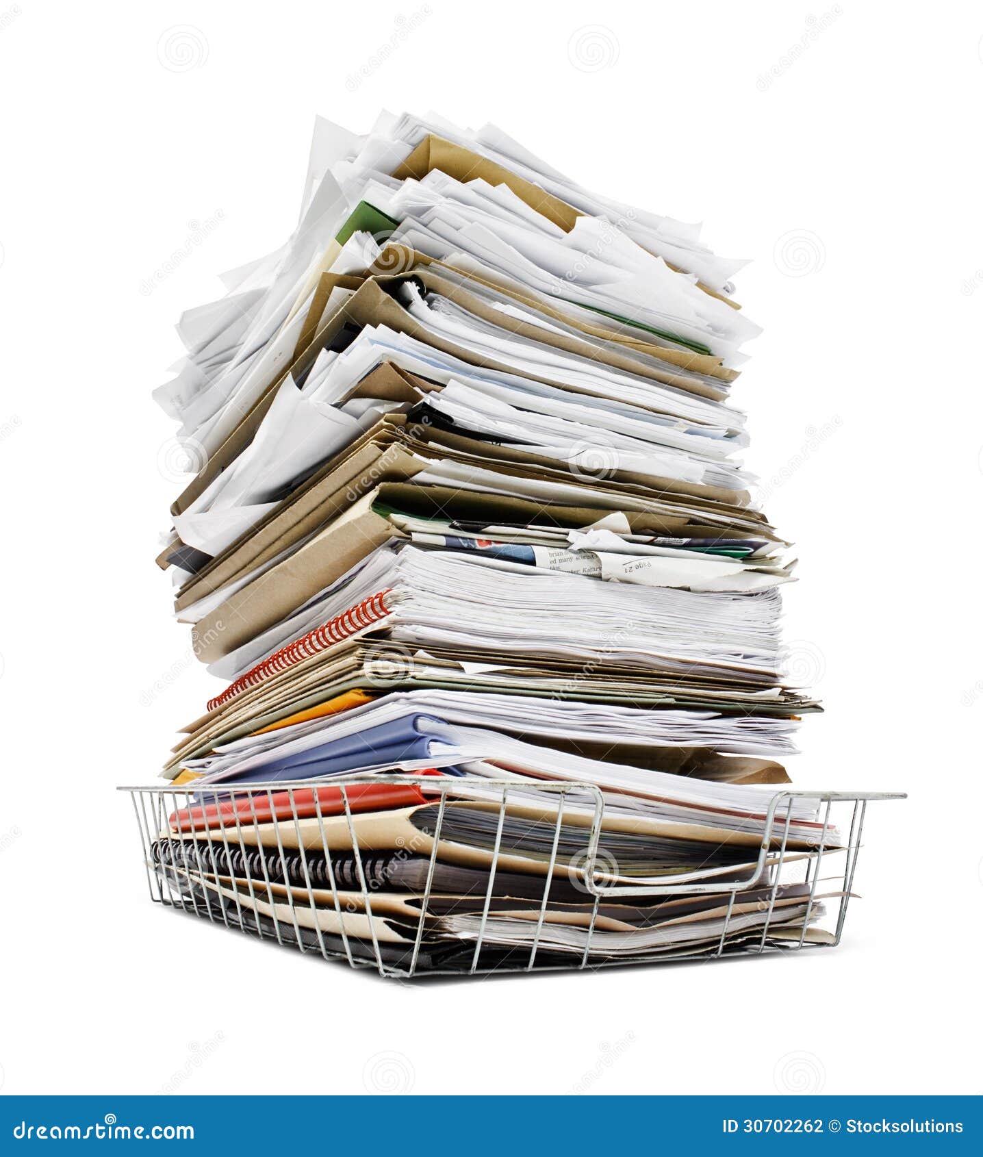 Stapel Van Dossiers in Dienblad Stock Foto - Image of dossier ...