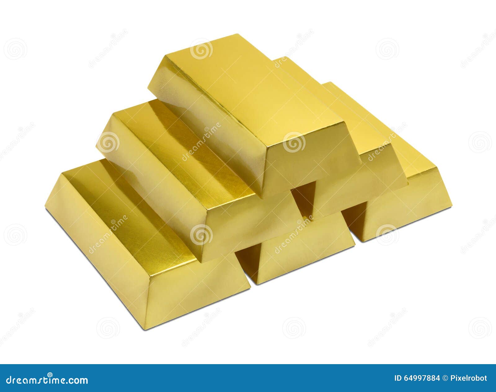 Stapel van Goudstaven stock foto. Image of geluk, uitwisseling - 64997884