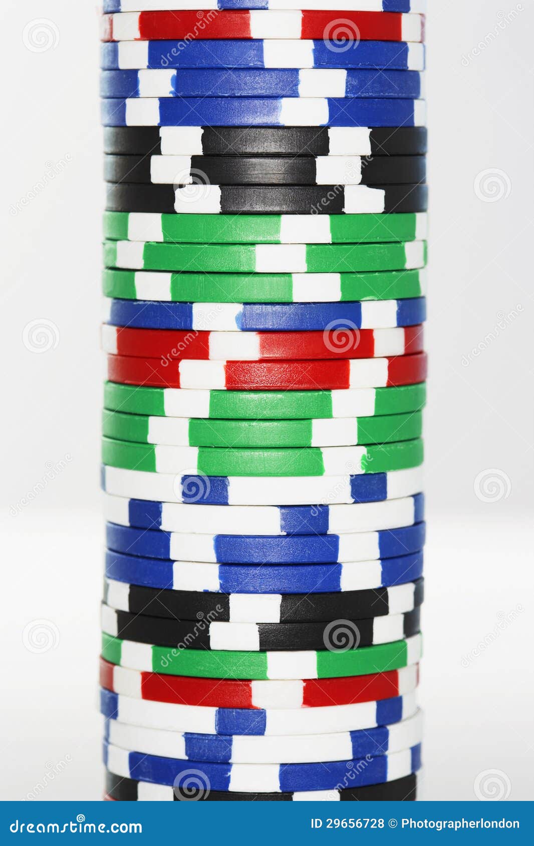 Stapel Van Het Gokken Van Spaanders Stock Foto - Image of geluk ...