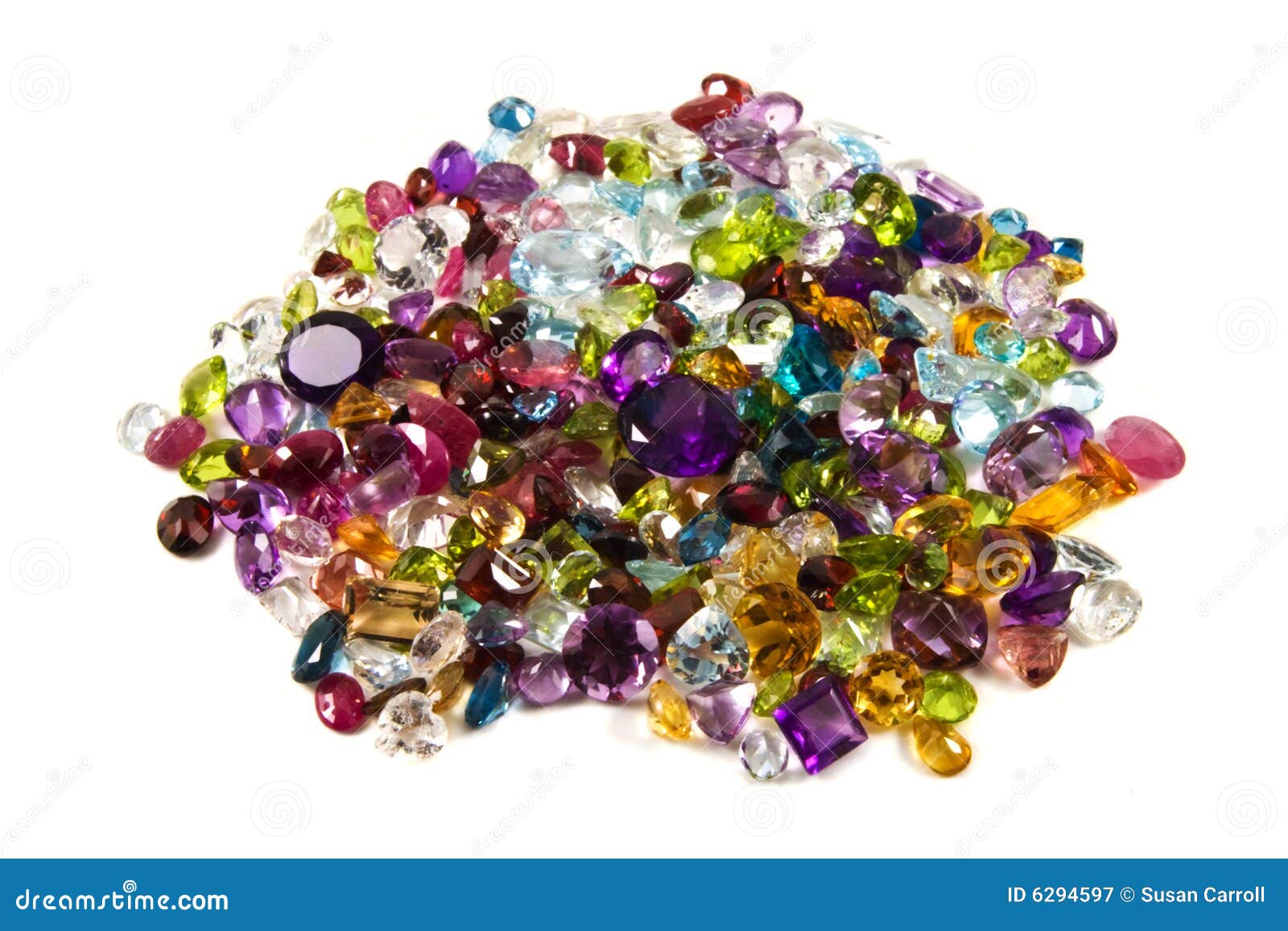 Stapel Van Losse Halfedelstenen Stock Afbeelding - Image of prinses ...