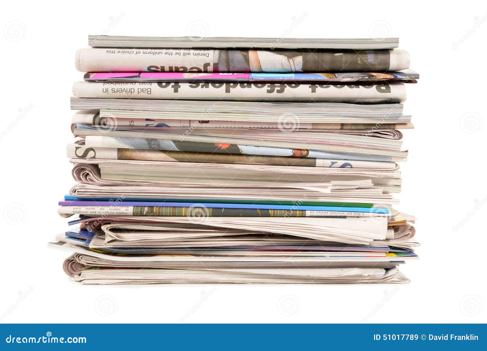 Stapel Van Oude Kranten En Tijdschriften Stock Afbeelding - Image of ...