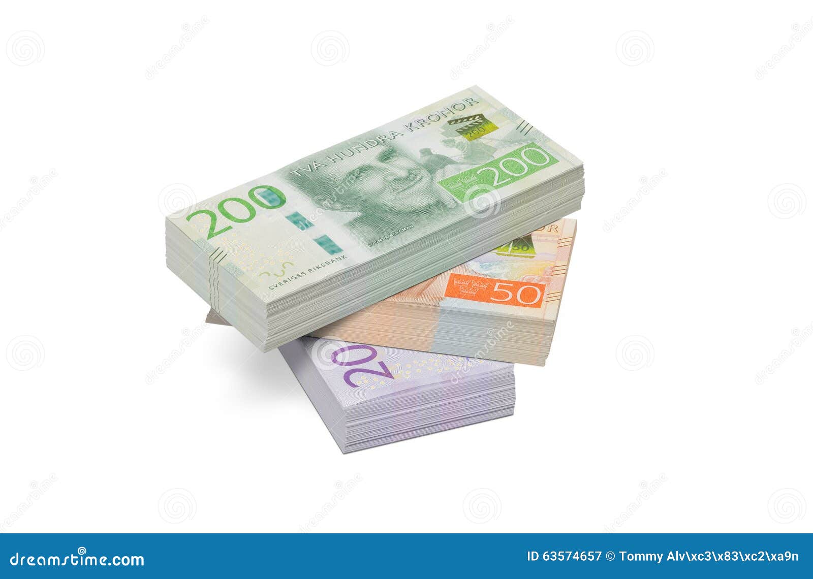 Stapel Zweedse Bankbiljetten Stock Afbeelding - Image of besparingen ...