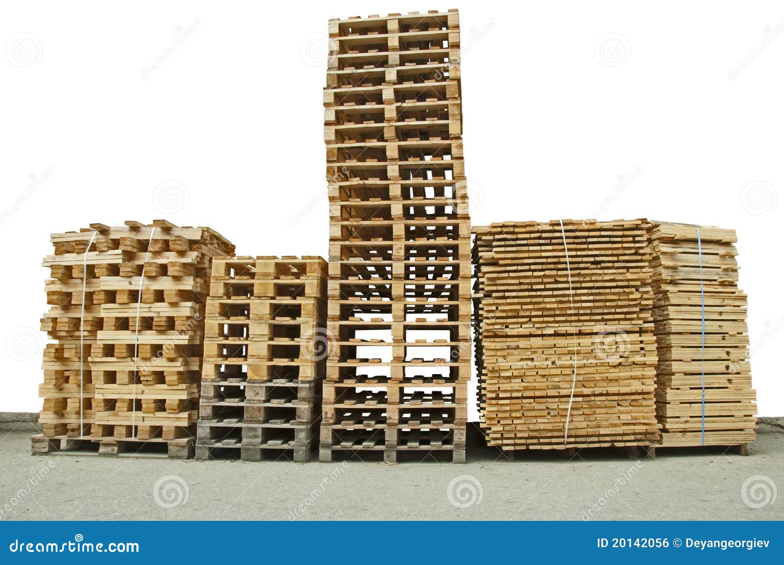 Stapels Nieuwe Houten Pallets Stock Foto - Image of handel, verzending ...