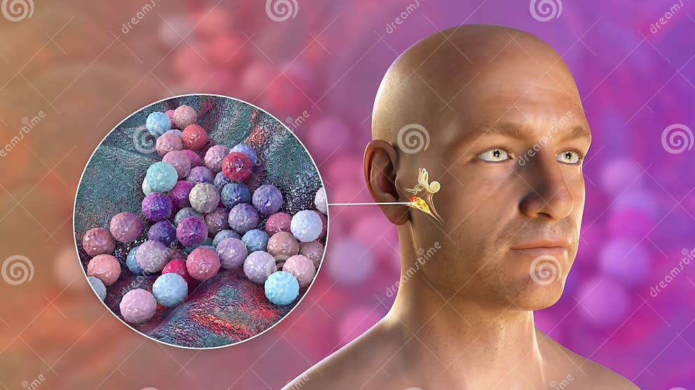 Staphylococcus Aureus Bakterium Als Ursache Für Otitis Media Stock ... Staphylococcus Aureus Bakterium Als Ursache Für Otitis Media Stock ...