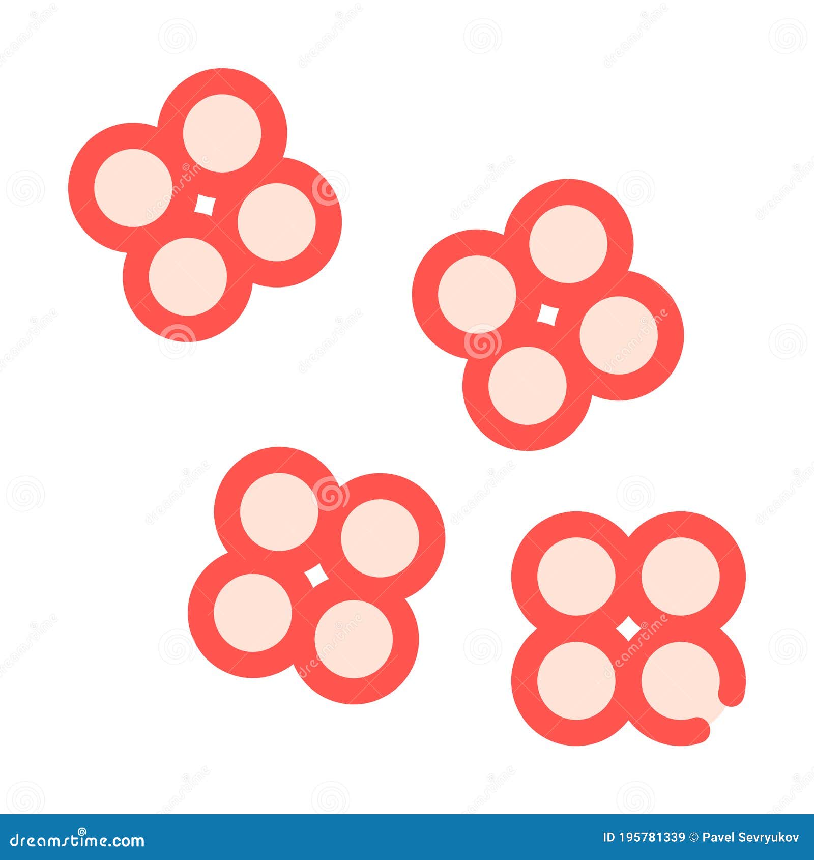 Staphylococcus Aureus Color Icon Vector Isolated Illustration Stock ...