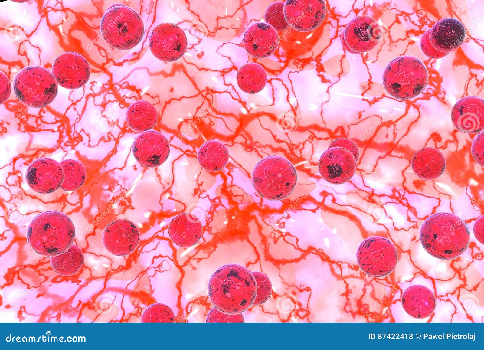 Staphylococcus Aureus 3D Illustration Stock Illustration - Illustration ...