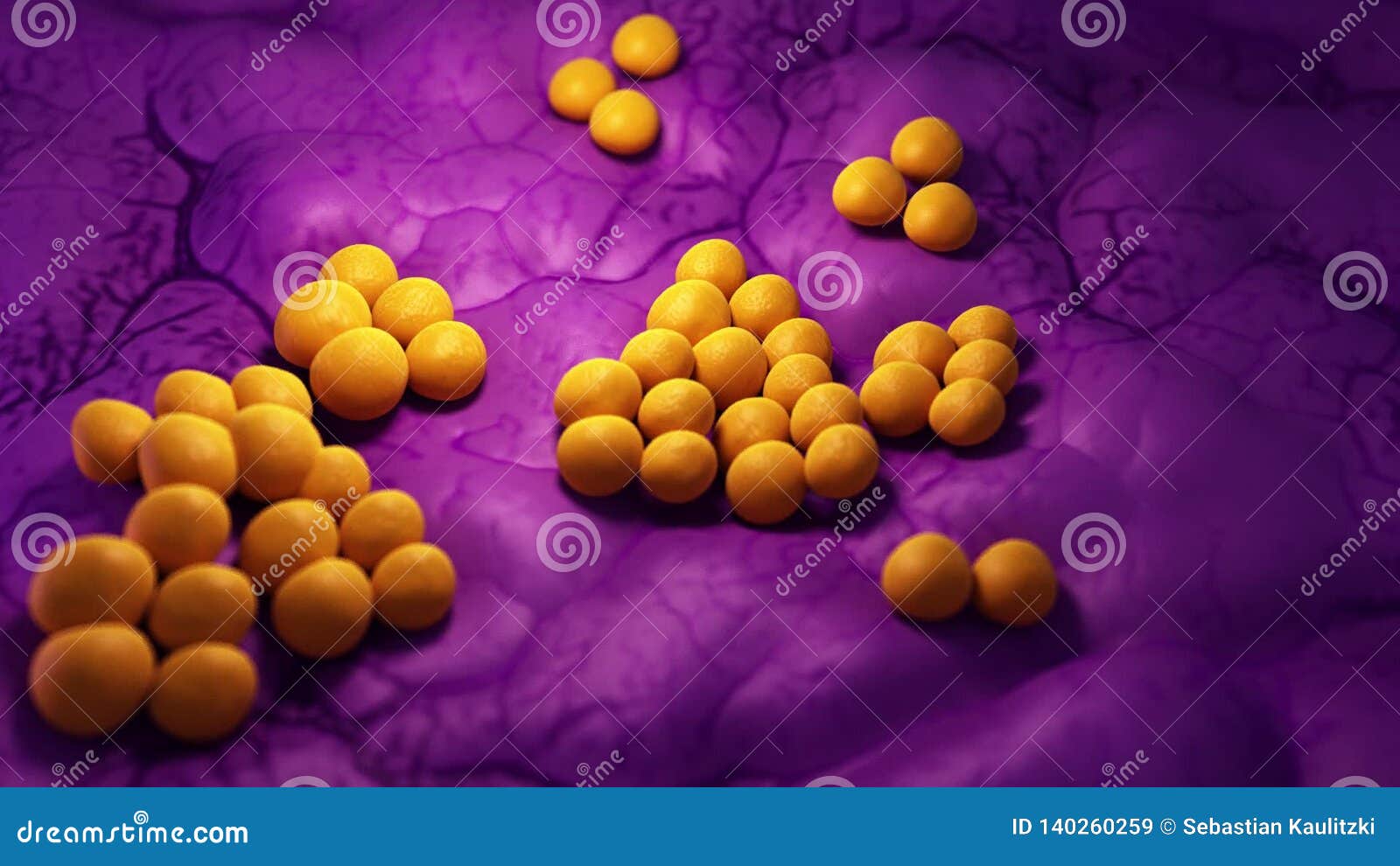 Staphylococcus bacteria stock video. Video of rendering - 140260259