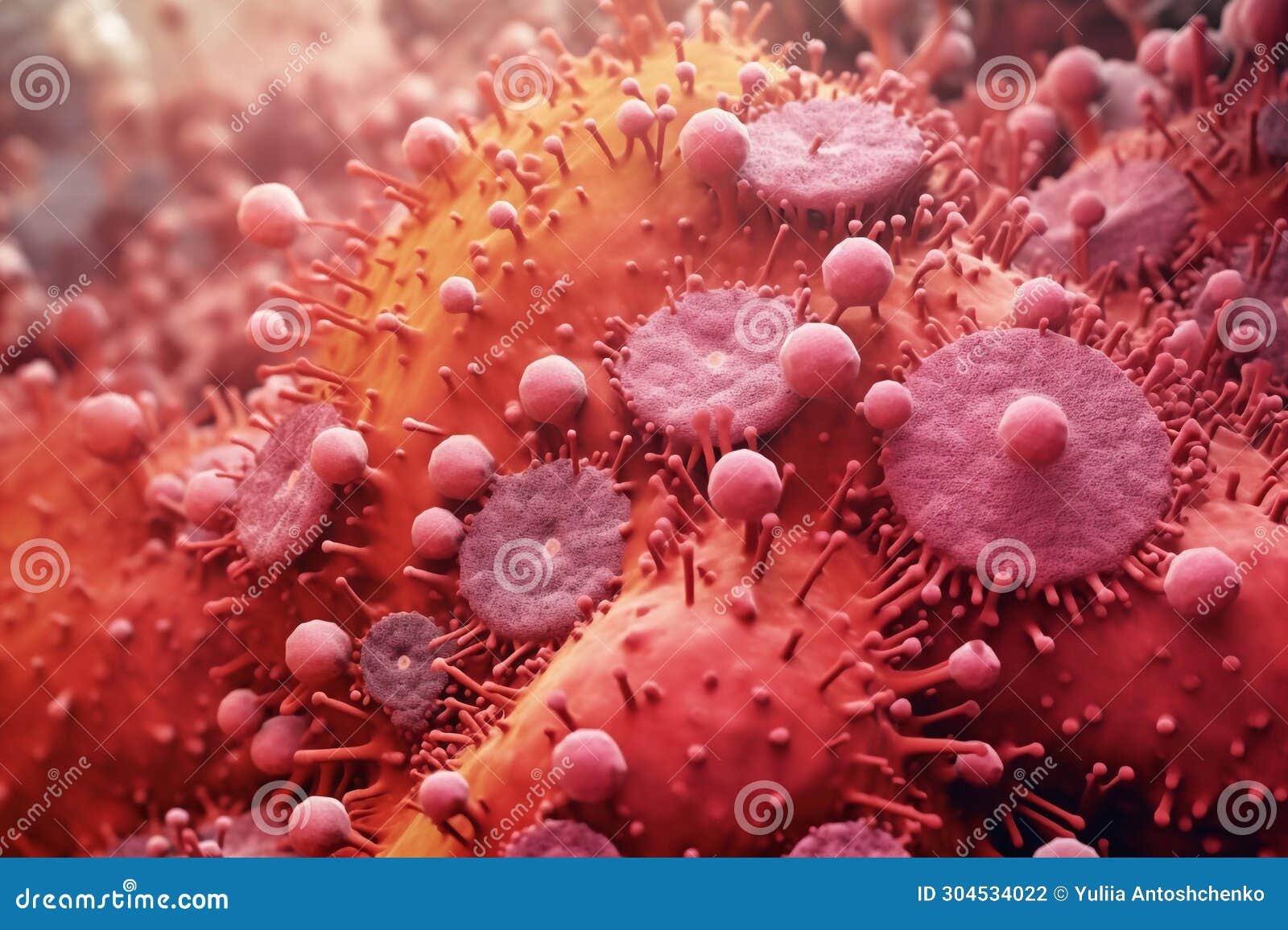 Staphylococcus Bacteria Under a Microscope Stock Illustration ...