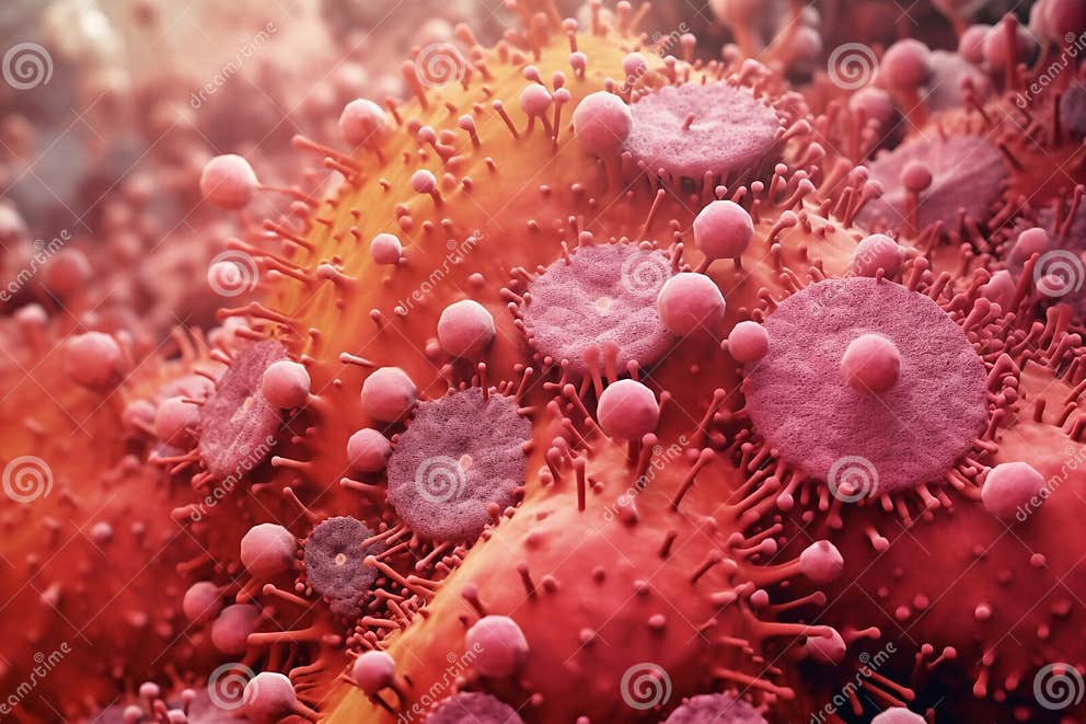 Staphylococcus Bacteria Under a Microscope Stock Illustration ...