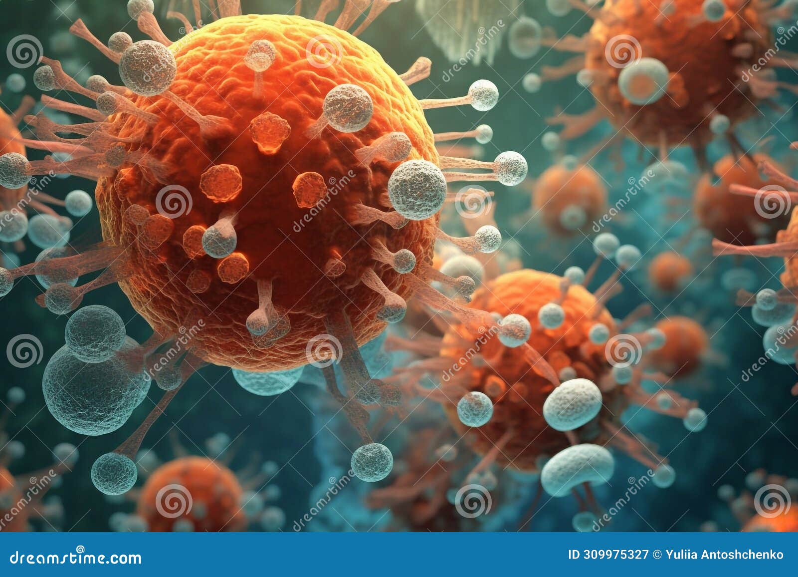 Staphylococcus Bacteria Under a Microscope Stock Illustration ...