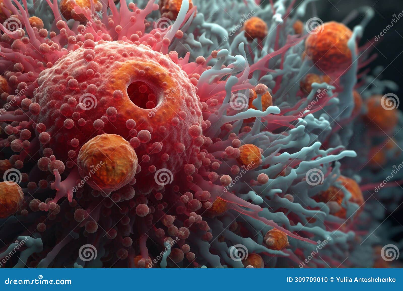Staphylococcus Bacteria Under A Microscope Stock Photography ...