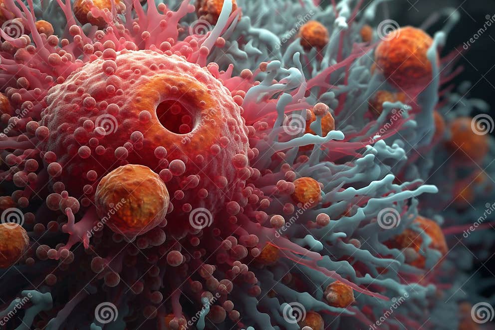 Staphylococcus Bacteria Under a Microscope Stock Illustration ...