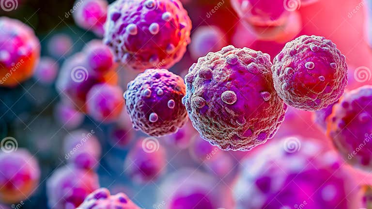 Staphylococcus (staph) is a Group of Bacteria Under the Microscope. 3d ...