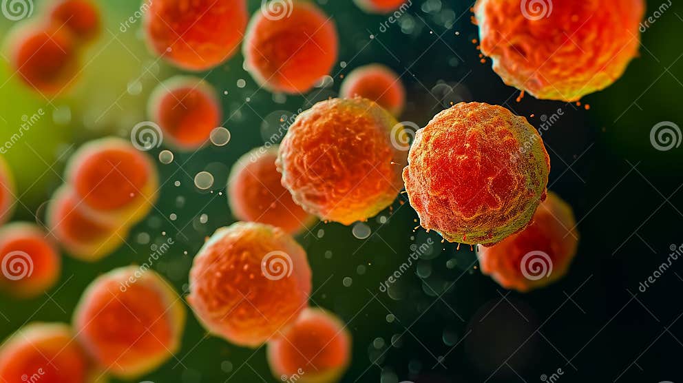 Staphylococcus (staph) is a Group of Bacteria Under the Microscope. 3d ...