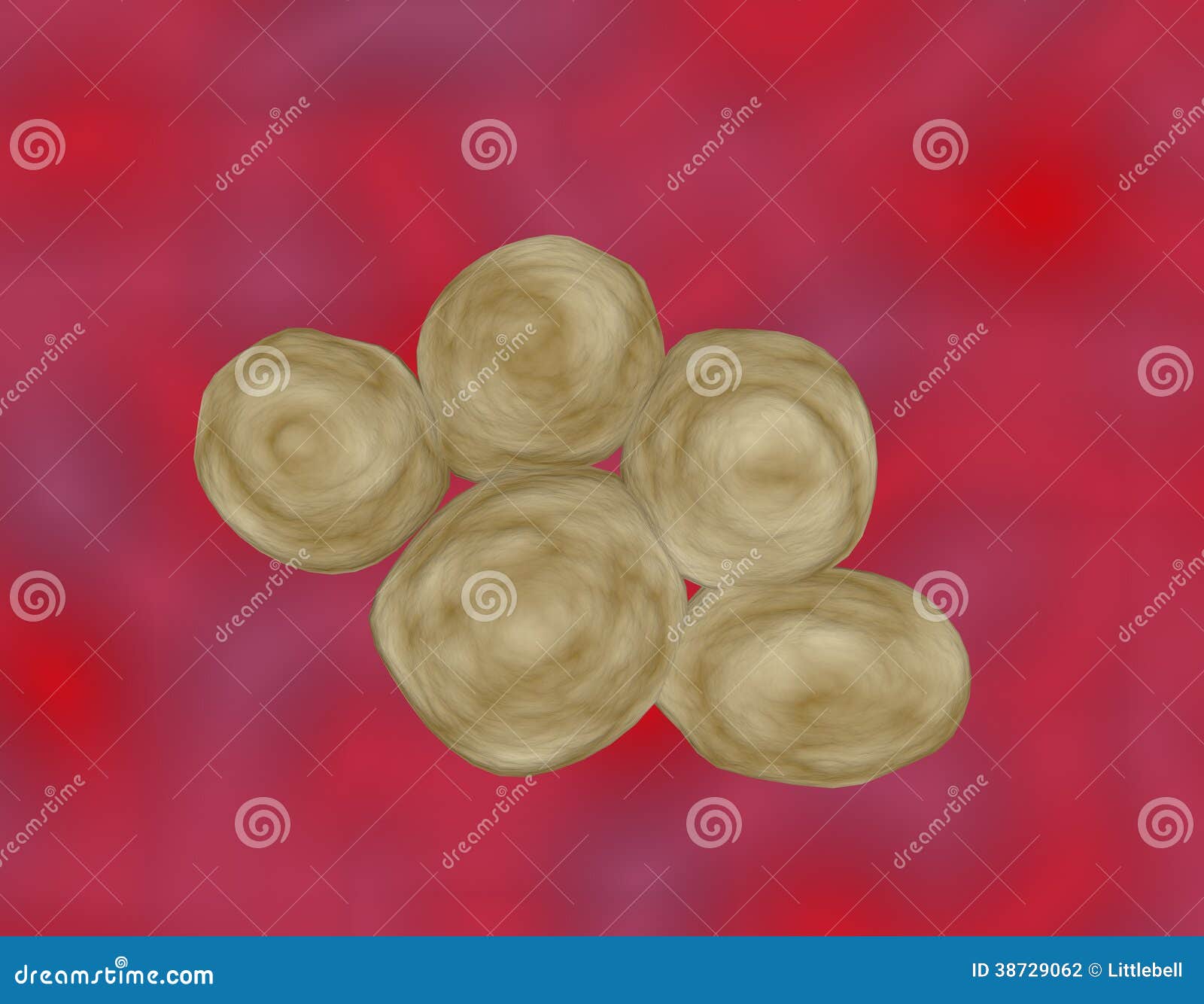 Red Blood Boil Adrenaline. Vector Illustration Seamless Pattern ...