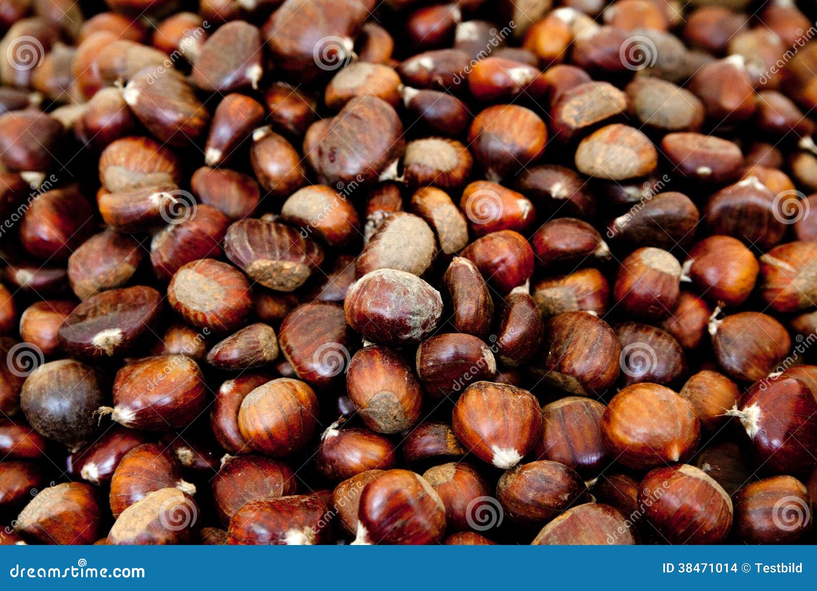 Staple of Chestnuts Sold at an Italian Market Stock Photo - Image of ...