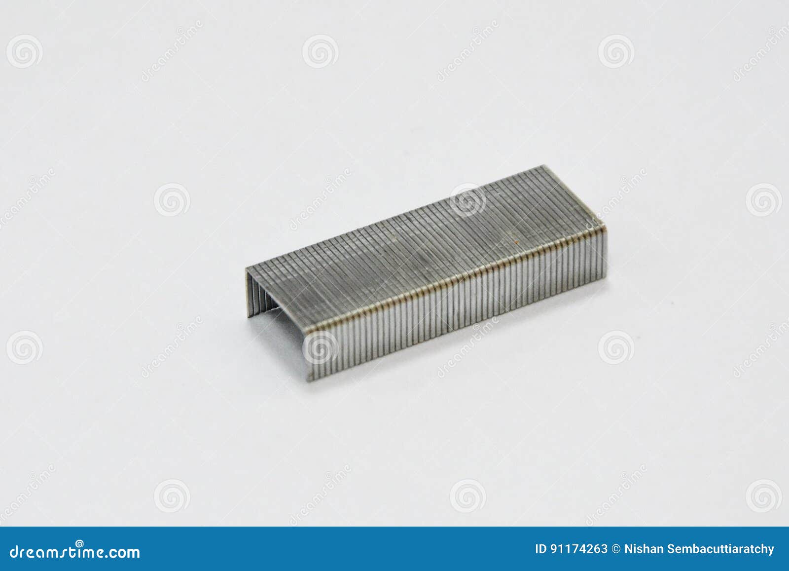 Staple Clips Closeup stock image. Image of staple, stationary - 91174263