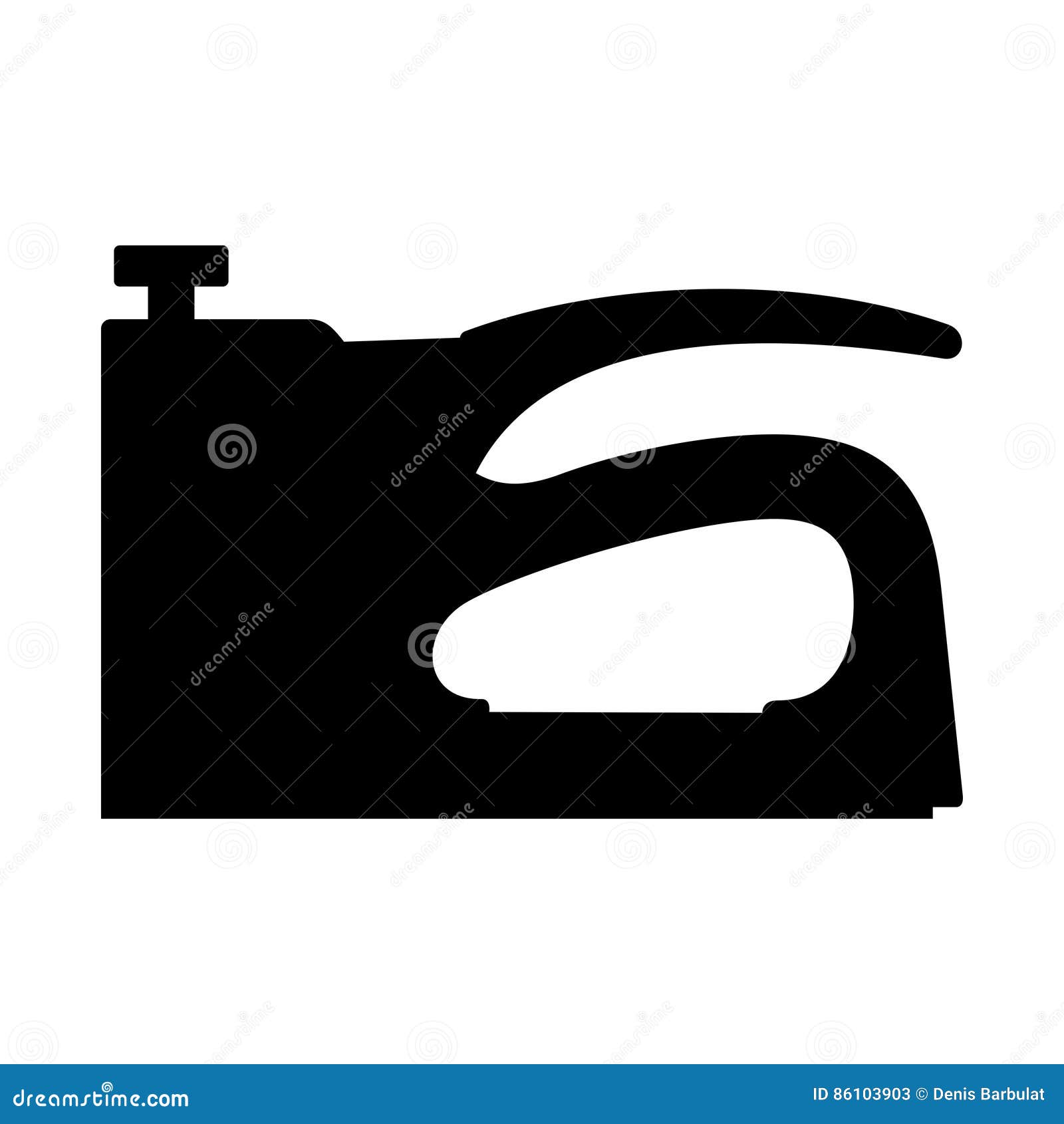 Staple gun stock vector. Illustration of stapler, icon - 86103903